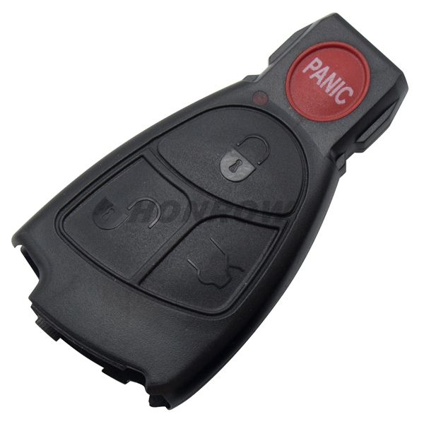 Benz 3+1 button remote key blank with panic button