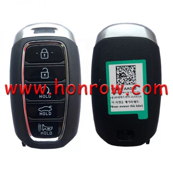 For Original Hyundai 5 button keyless go Smart Remote Key Fob with 6A ...