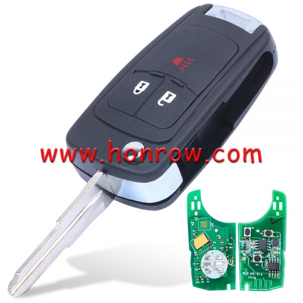 For Original Chevrolet Spark 3 button remote key with 433.92MHz FSK No ...