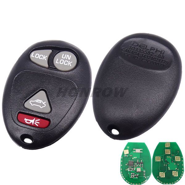 Buick Regal 4 button remote key with 315mhz