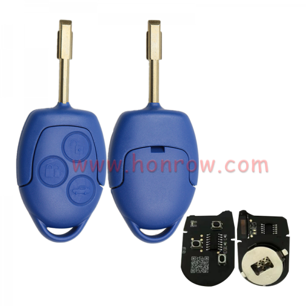For AfterMarket Ford Transit blue 3 button remote key with 433MHz ASK ...