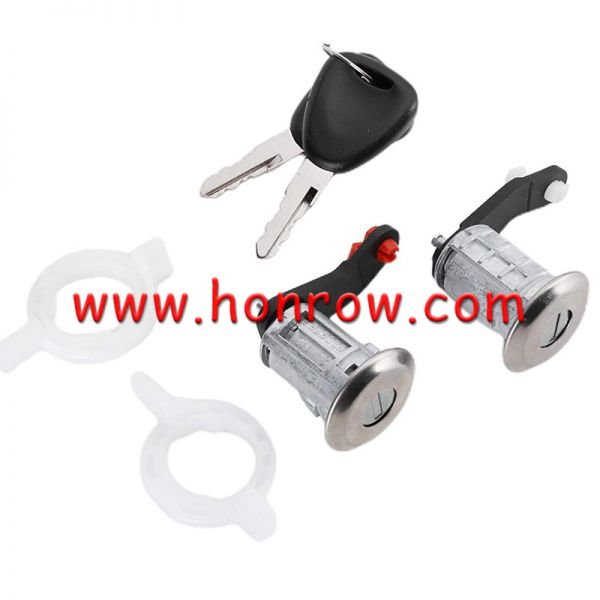 For Renault New Left Right Car Door Lock Barrel Cylinder with 2 Keys ...