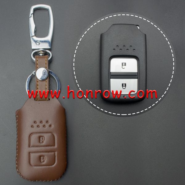 Honda 2 button leather case