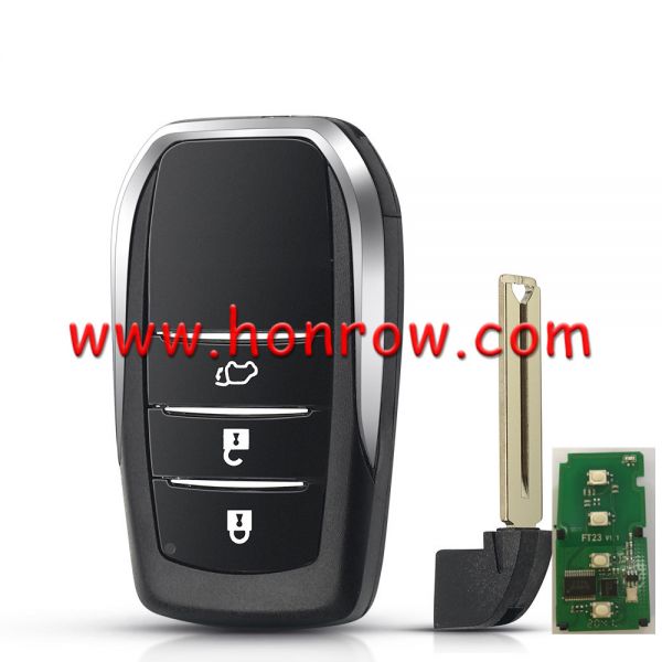 For Toy 3 button Keyless Smart Remote Key with 4D-ID71 Chip 315Mhz ...