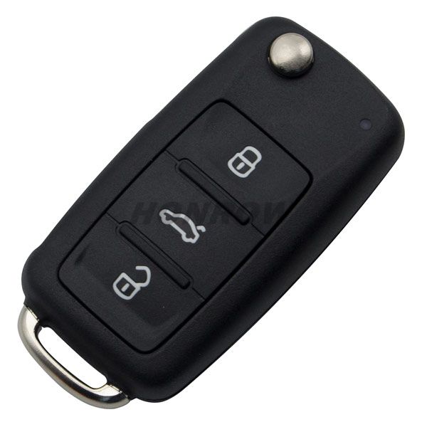 Original For VW 3 button remote key with 433Mhz Model Number is ...