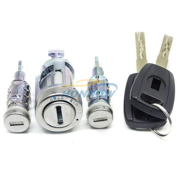 Fiat full set lock (indules ignition lock,left door lock,right door lock)