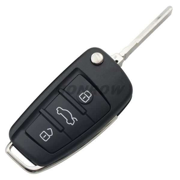 For Audi A6 3 button Remote Key blank