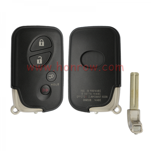 For Lex 4 button remote key shell