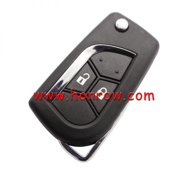 For Toyota modified 2 button key shell with TOY 43 blade