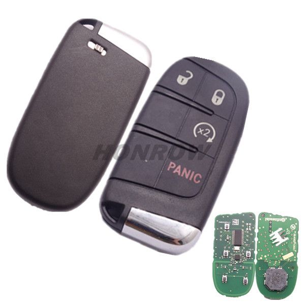 For Chry/Dod keyless 3+1 button remote key 434mhz- PCF7945/7953 HITAG2 ...