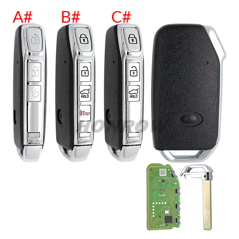 XHORSE VVDI XZKA82EN 4 side button remote key for hyundai kia models ...