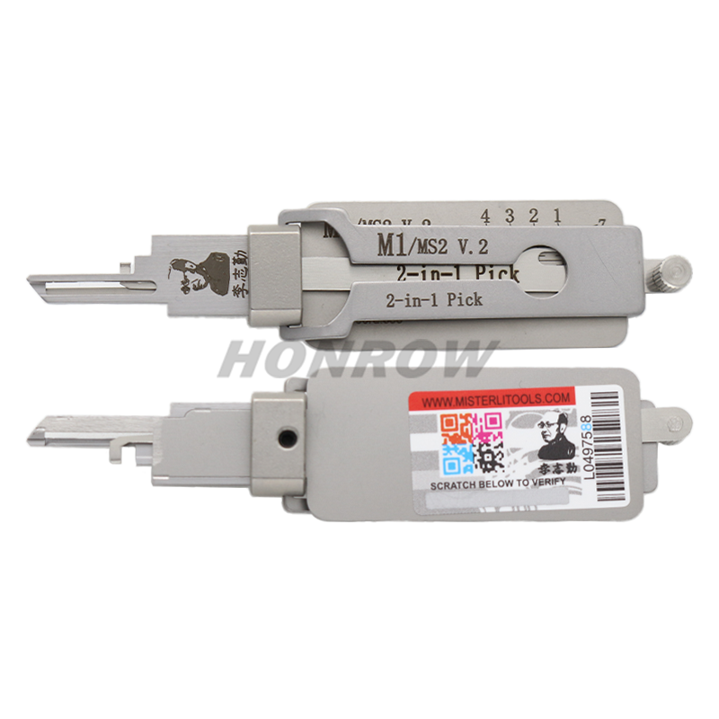 Original LISHI 2in1 Tool M1/MS2 Master Pad Lock for Residential 2 in 1 tool
