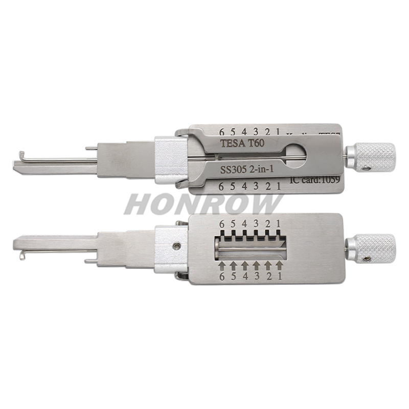 SS305 2-in-1 Decoder for Iseo R6 Locksmith Repairing Tools 2-in-1 Residential Pick & Decoder