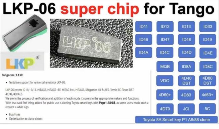 LKP-06 super chip for Tango Tentative support for universal emulator ...