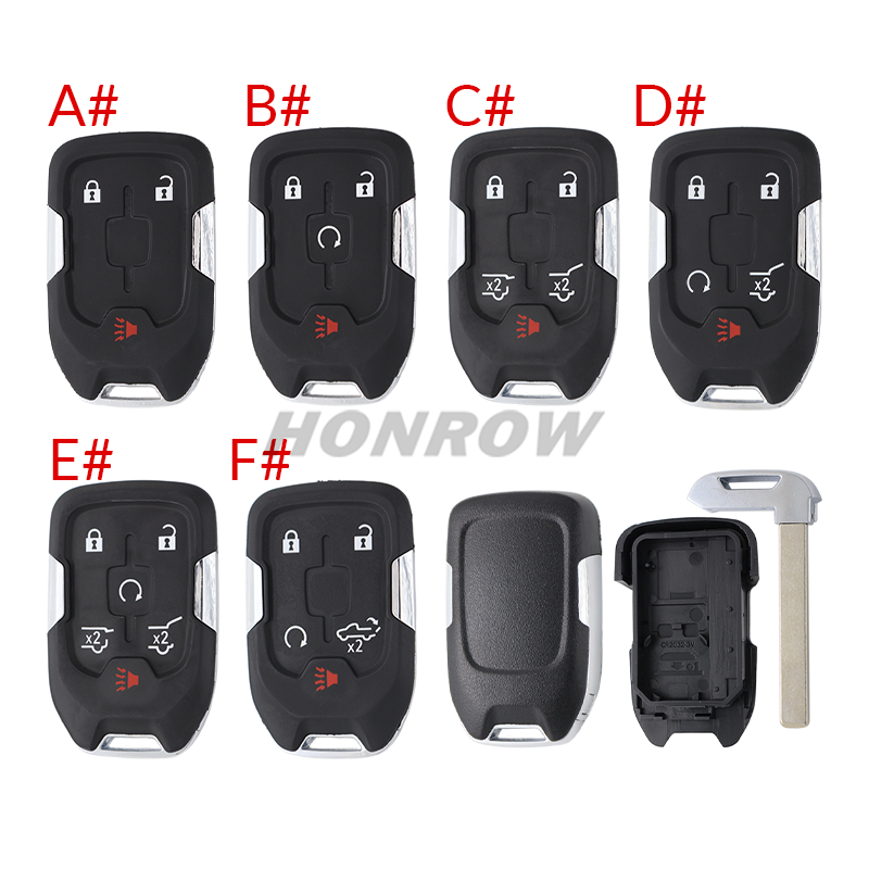 For Chevrolet 2+1 button remote key shell